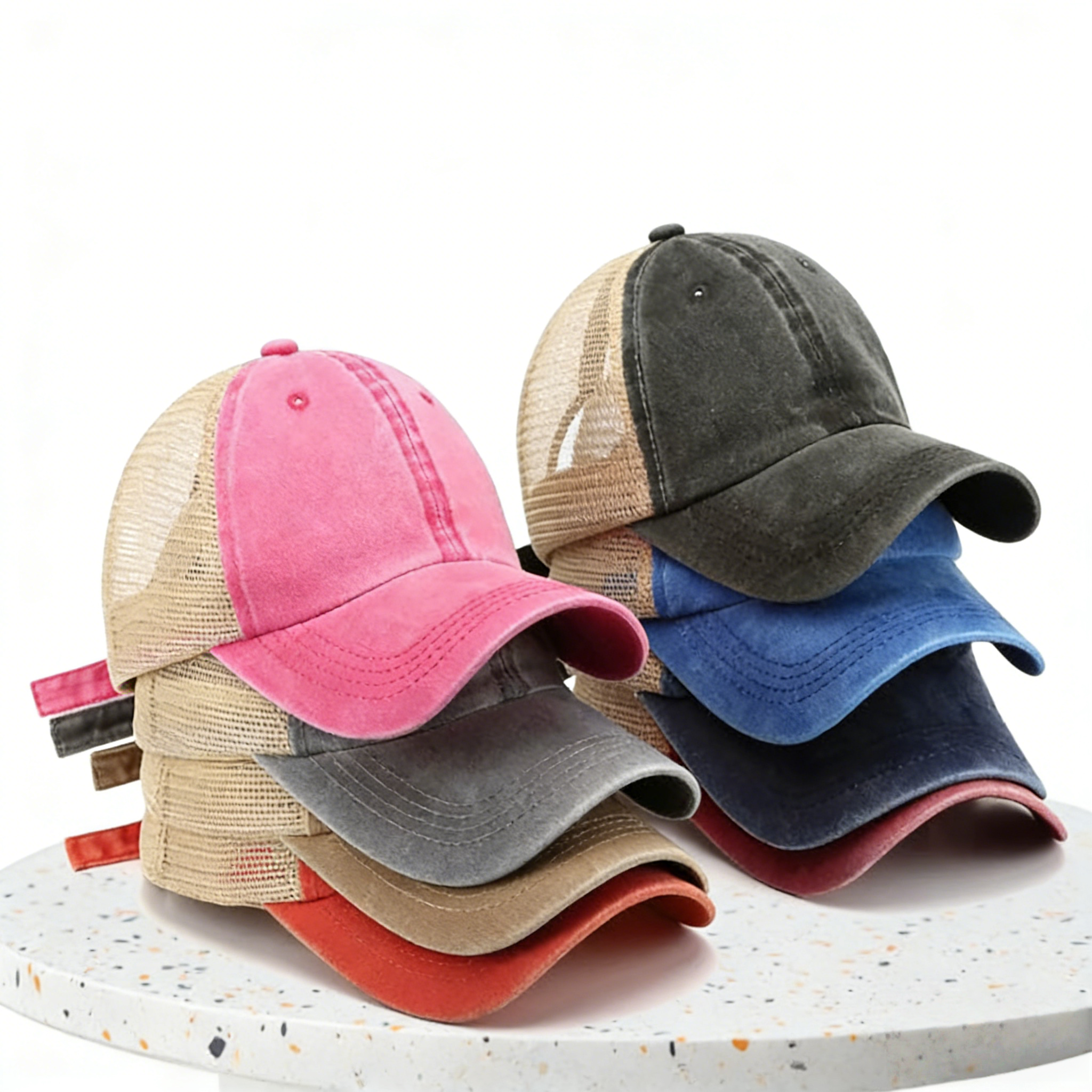 Washed Mesh Back Cap